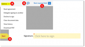 How to digitally sign an Adobe Sign form